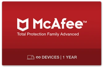 McAfee Total Protection Family Plan Gift cards